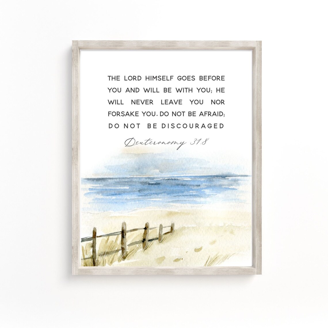 The Lord Himself Goes Before You Bible Verse Printable Deuteronomy 31:6 ...