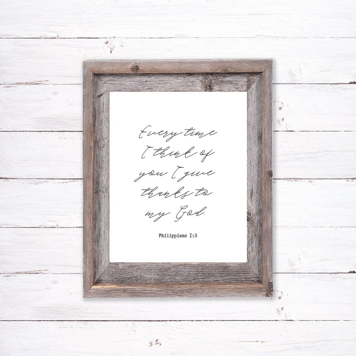 Every Time I Think of You I Give Thanks to My God | Etsy