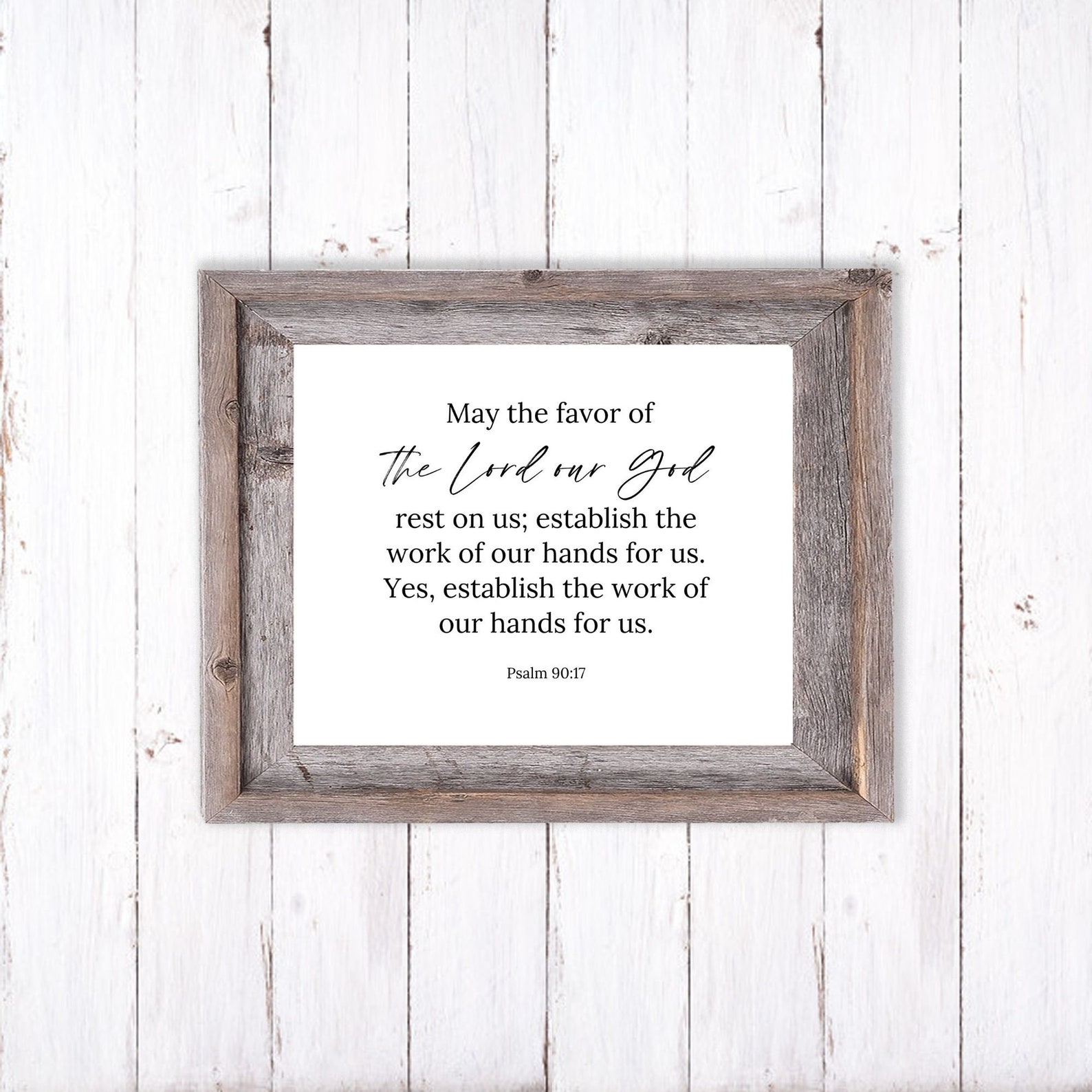 Psalm 90:17 Bible Verse Printable Psalm Prints Scripture - Etsy
