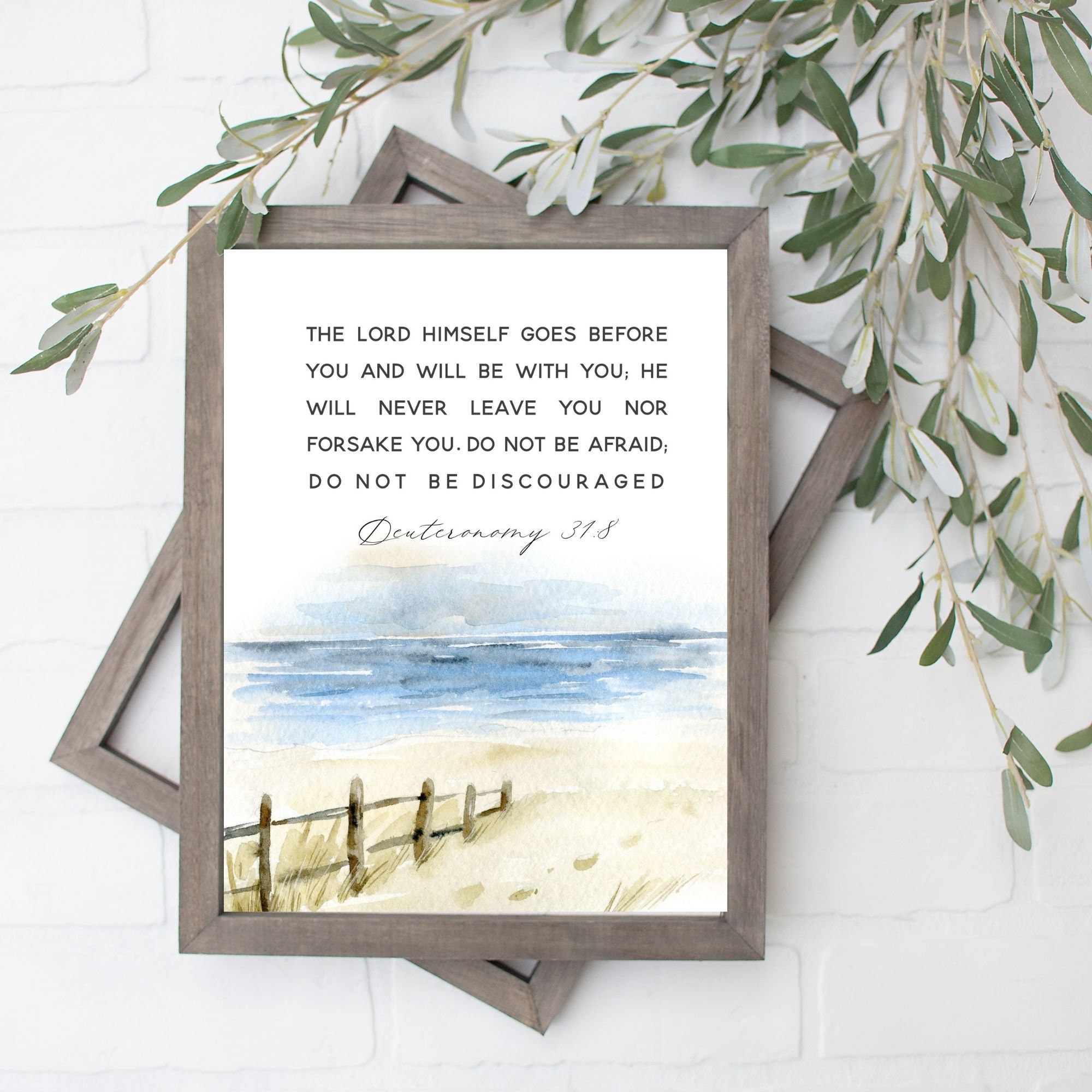 The Lord Himself Goes Before You Bible Verse Printable Deuteronomy 31:6 ...