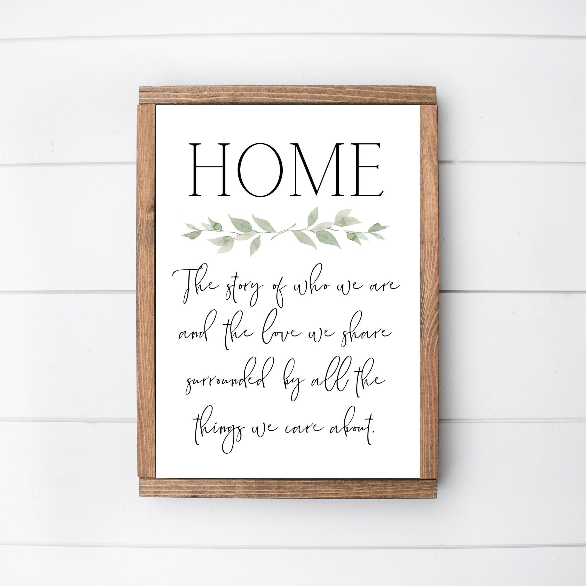 Definition of Home Sign Home the Story of Who We Are Sign - Etsy