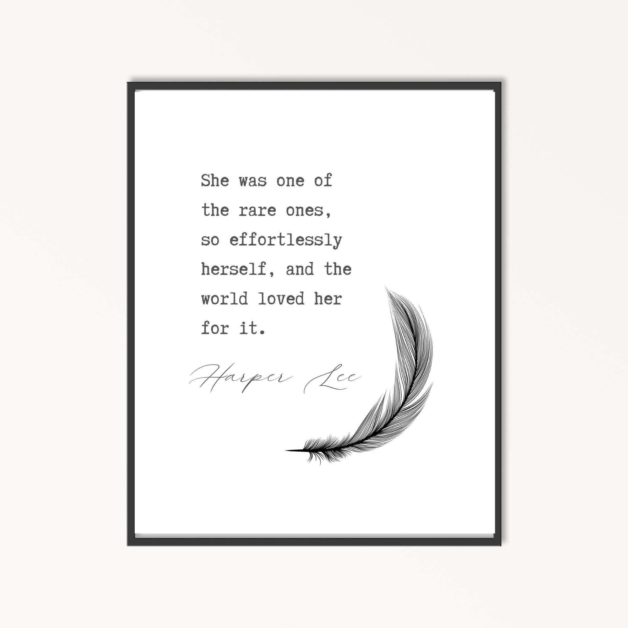 To Kill a Mockingbird Quote Harper Lee Book Lovers Gifts - Etsy