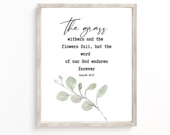 Isaiah 40 8 | Etsy