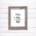 You Plus Me, Relationship Quote Print, Love Story Printable, Over the ...