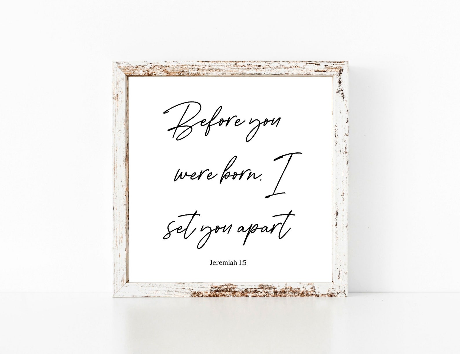 Christian Wall Art, Before You Were Born I Set You Apart, Jeremiah 1:5 ...