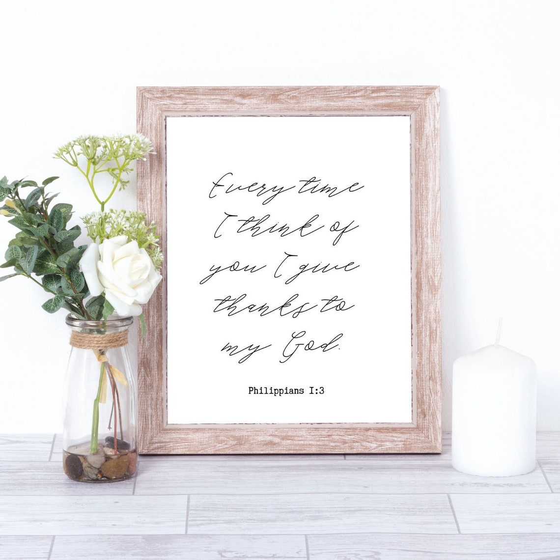 Every Time I Think of You I Give Thanks to My God - Etsy