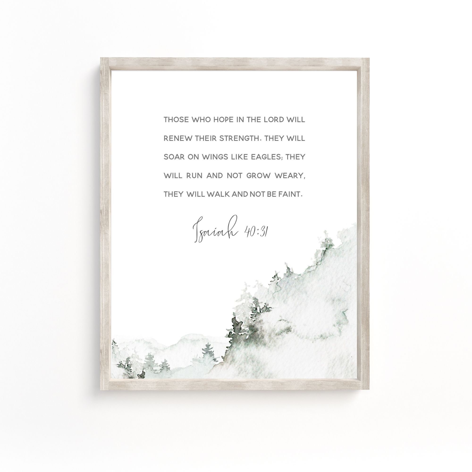 Isaiah 40:31 Bible Verse, Those Who Hope in the Lord Will Renew Their ...