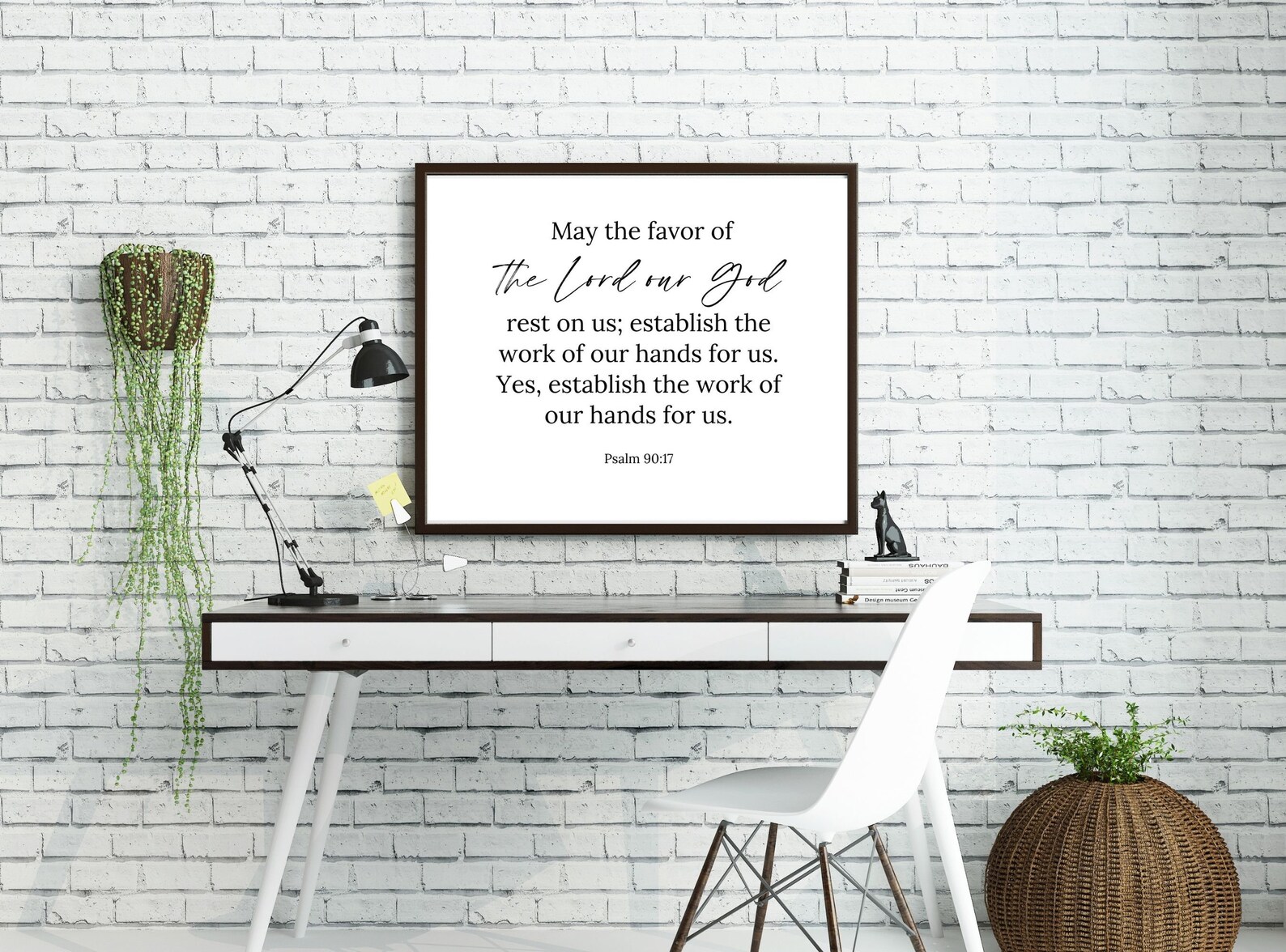 Psalm 90:17, Bible Verse Printable, Psalm Prints, Scripture Printable ...