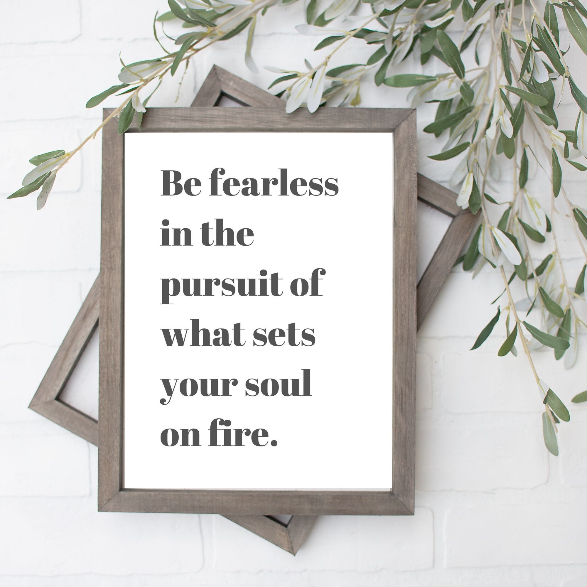 Be Fearless Print Fearless Quote Fearless Art Keep Going - Etsy