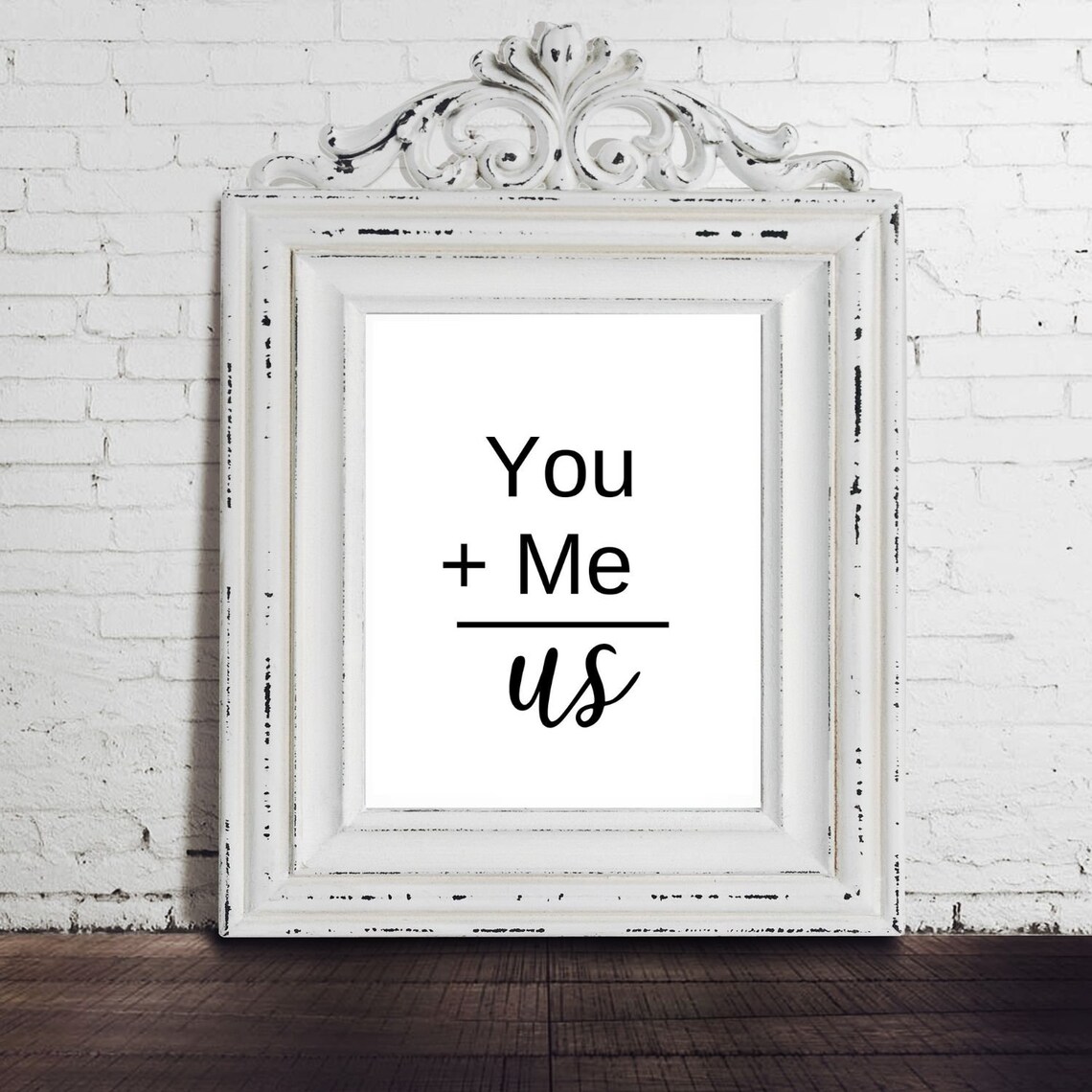 You Plus Me Relationship Quote Print Love Story Printable - Etsy