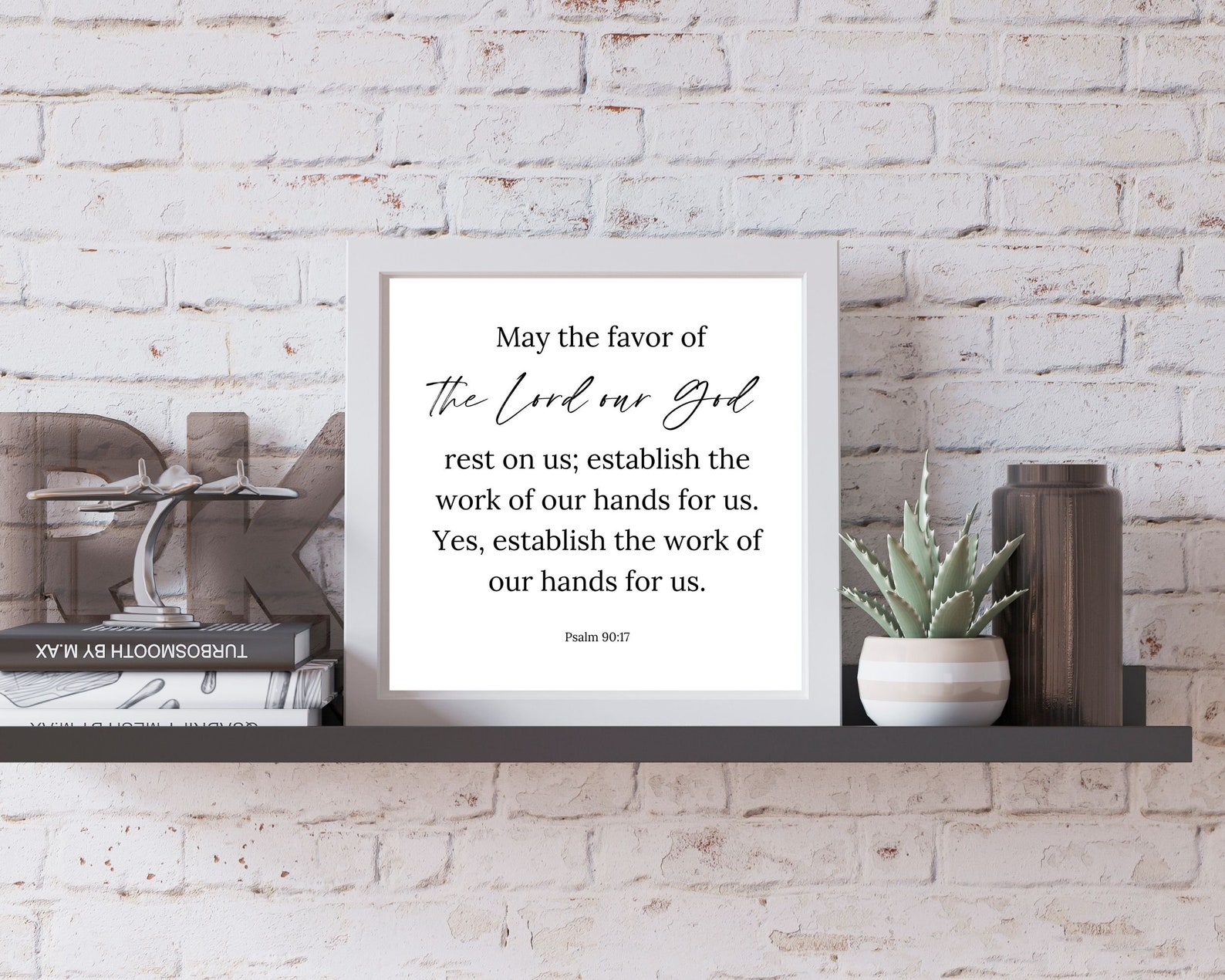 Psalm 90:17, Bible Verse Printable, Psalm Prints, Scripture Printable ...