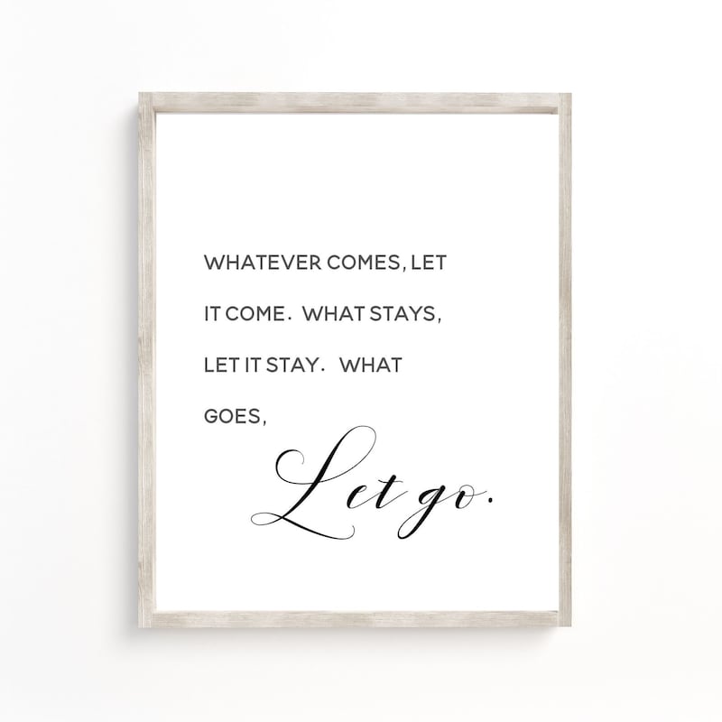 Let It Go Print - Etsy