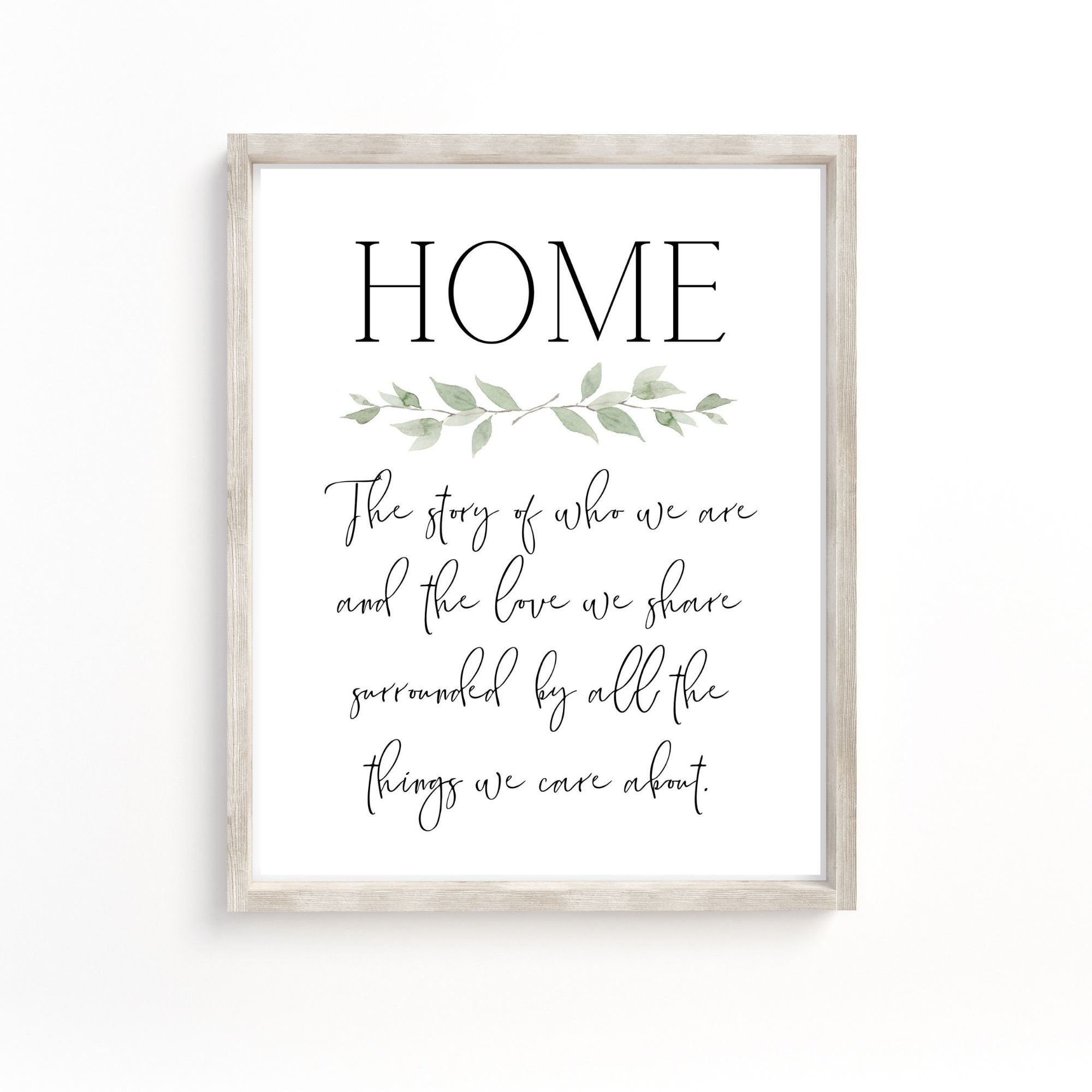 Definition of Home Sign Home the Story of Who We Are Sign - Etsy