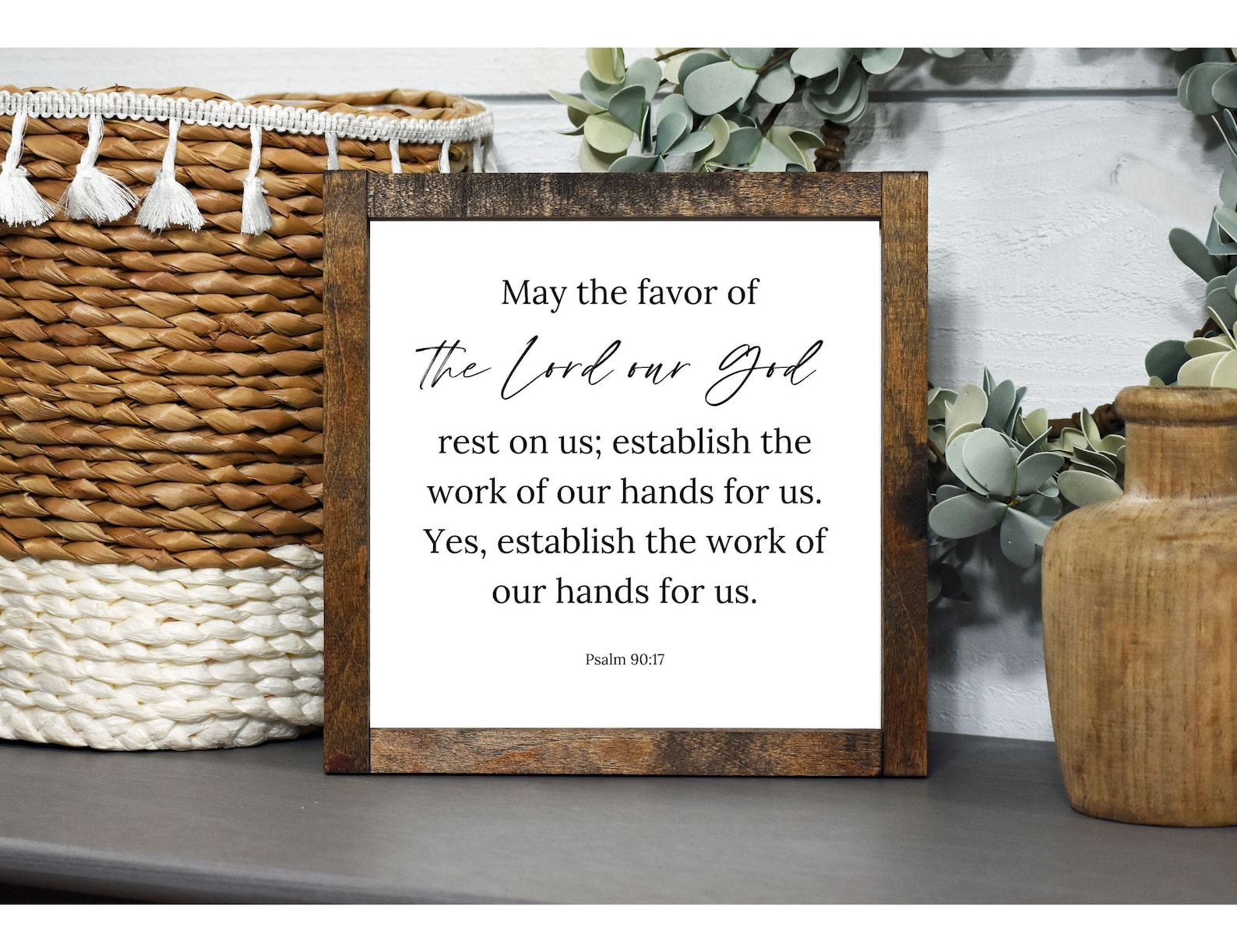 Psalm 90:17, Bible Verse Printable, Psalm Prints, Scripture Printable ...