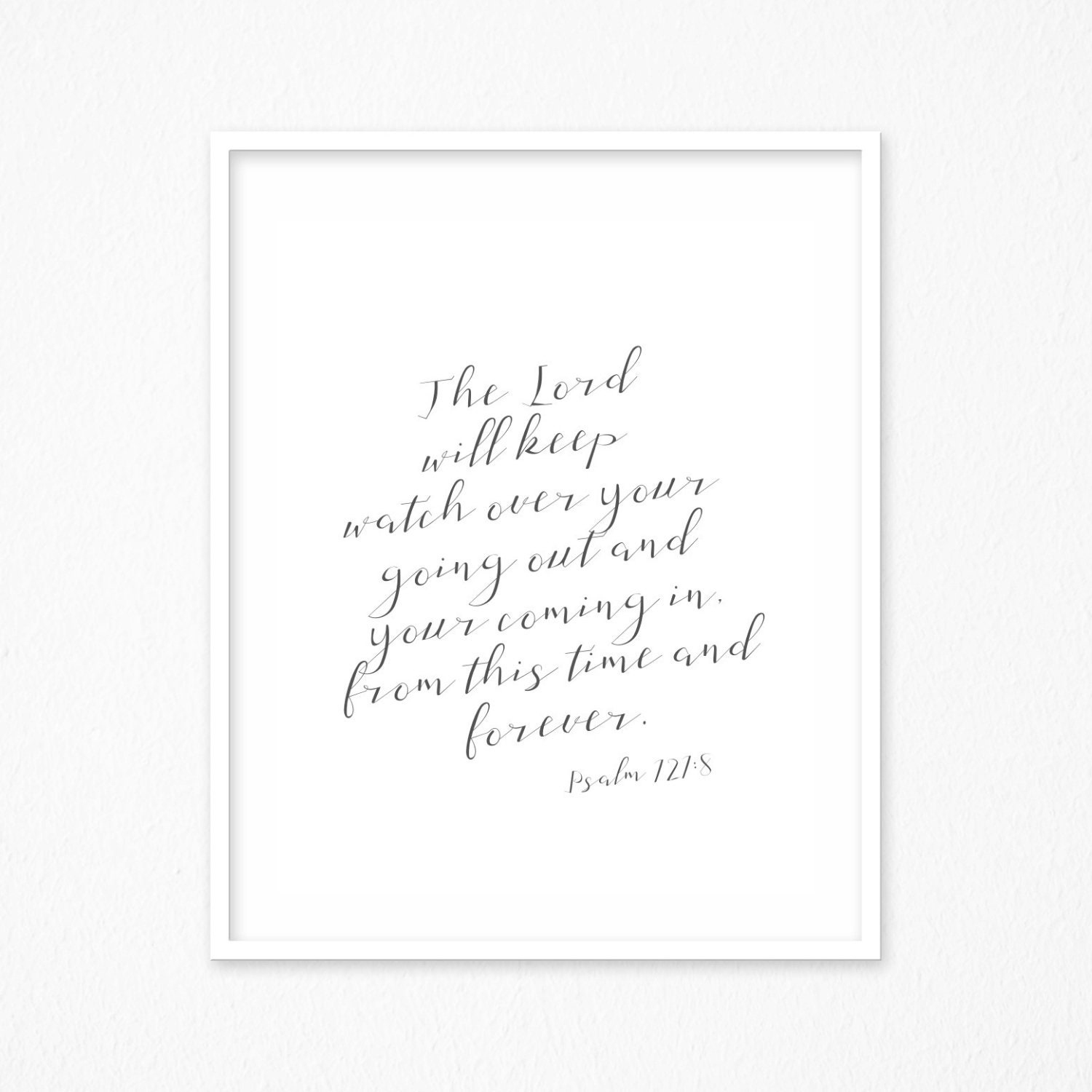 Psalm 121 Wall Art the Lord Watches Print Scripture Artwork - Etsy