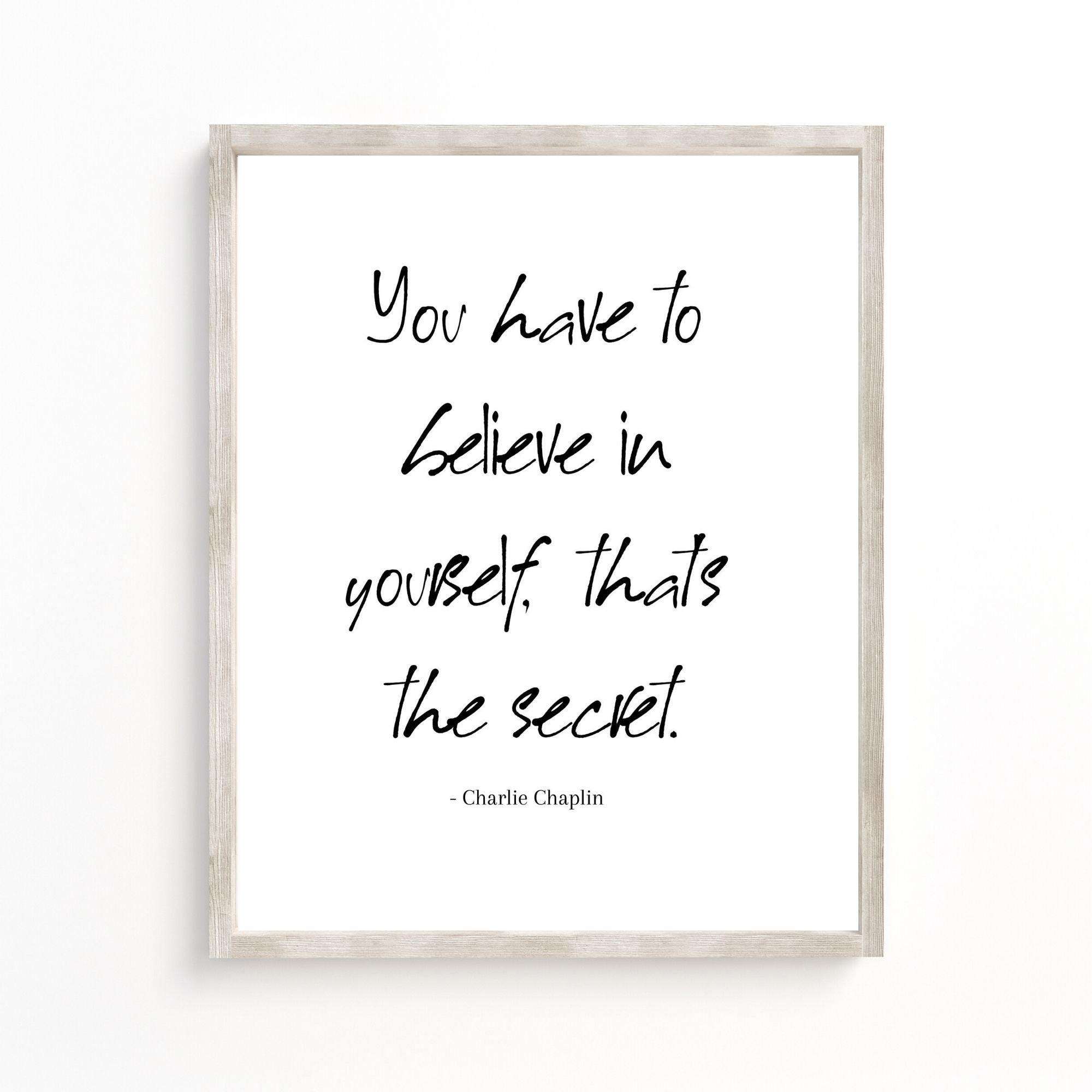 Charlie Chaplin Quote Printable Quote Art Charlie Chaplin - Etsy