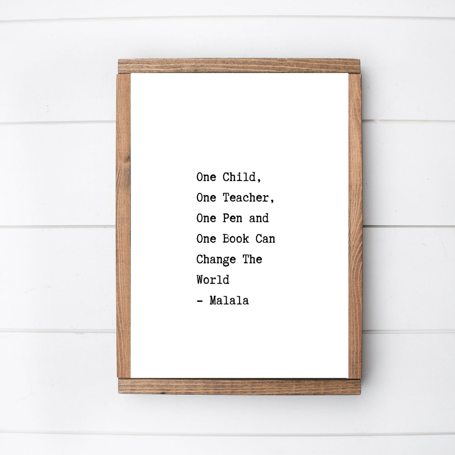 One Child, One Teacher, One Pen and One Book Can Change the World ...