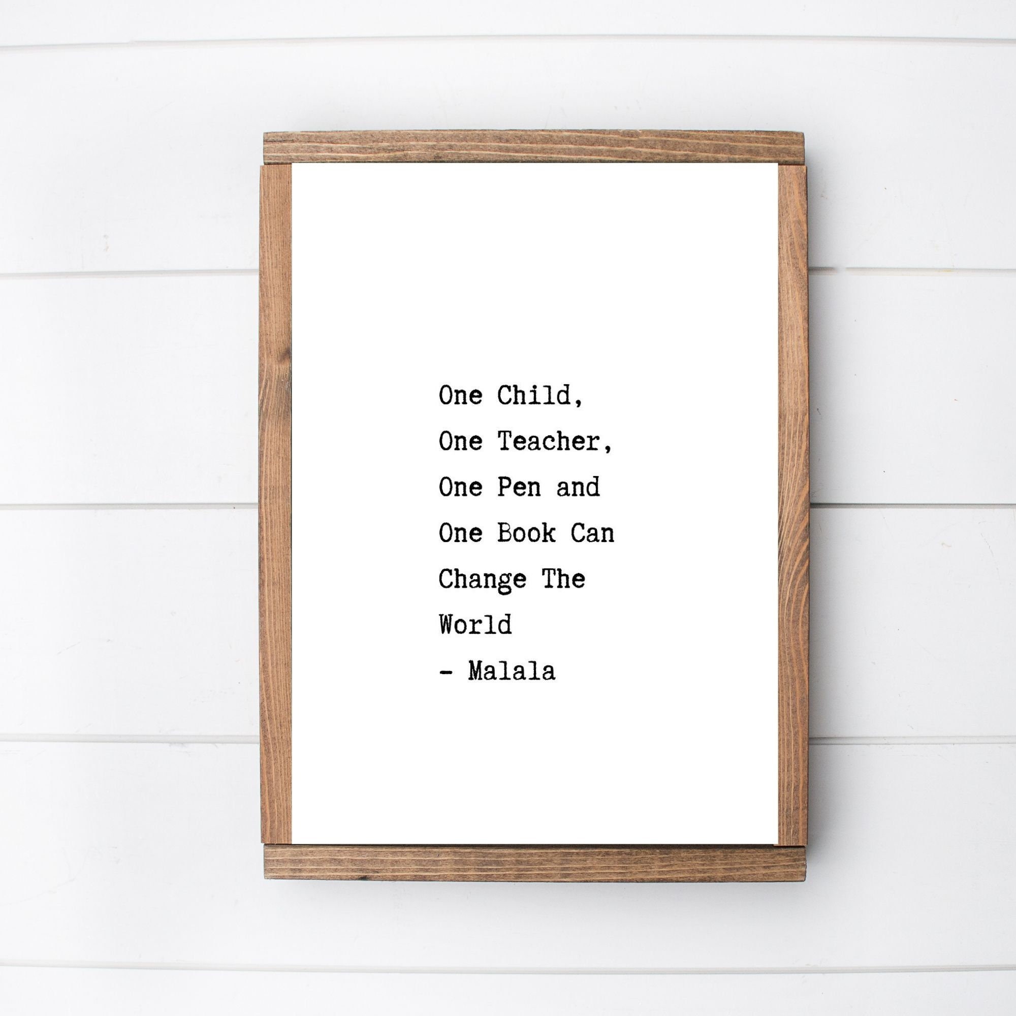 One Child, One Teacher, One Pen and One Book Can Change the World ...