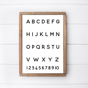 Alphabet Poster, Alphabet Print, ABC Wall Art, Kids Wall Art, Kids Room ...