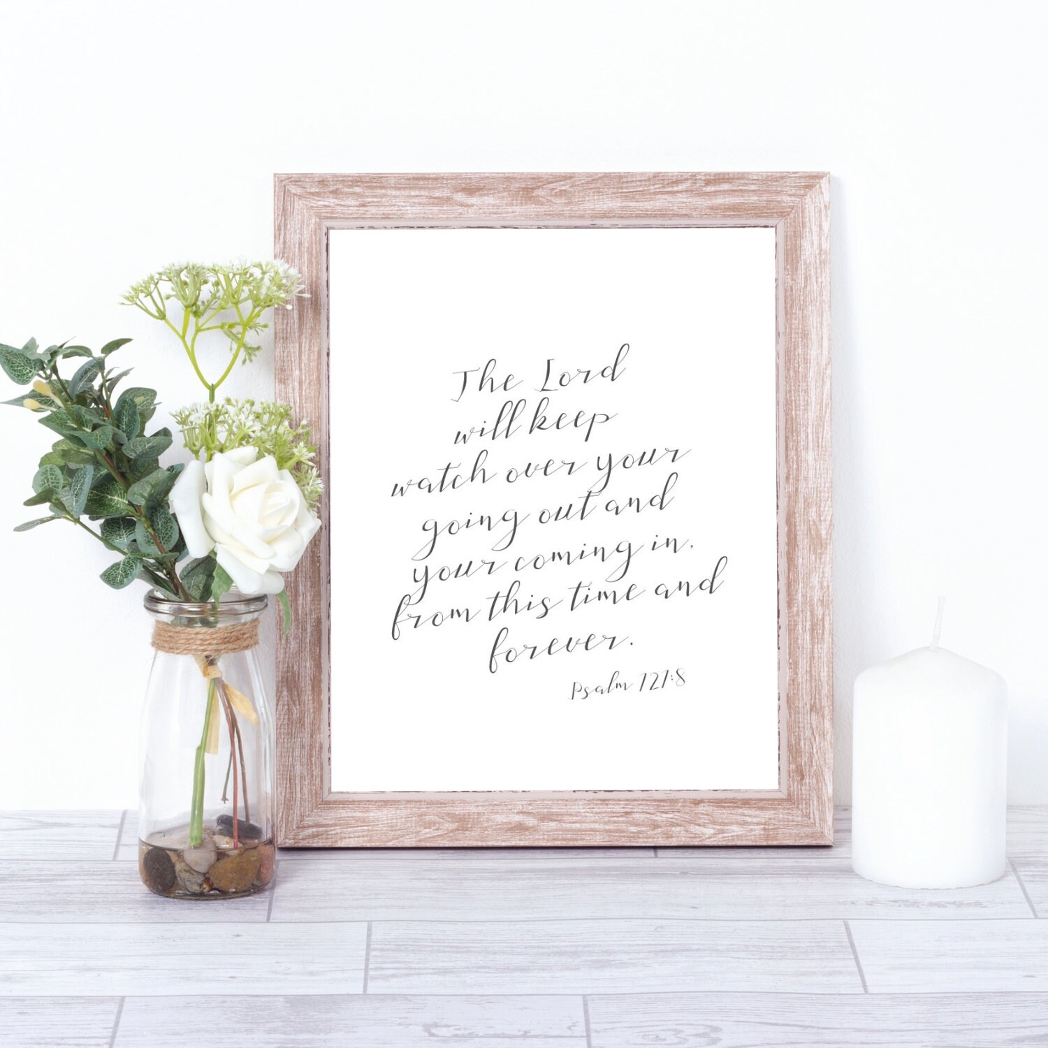 Psalm 121 Wall Art the Lord Watches Print Scripture Artwork - Etsy