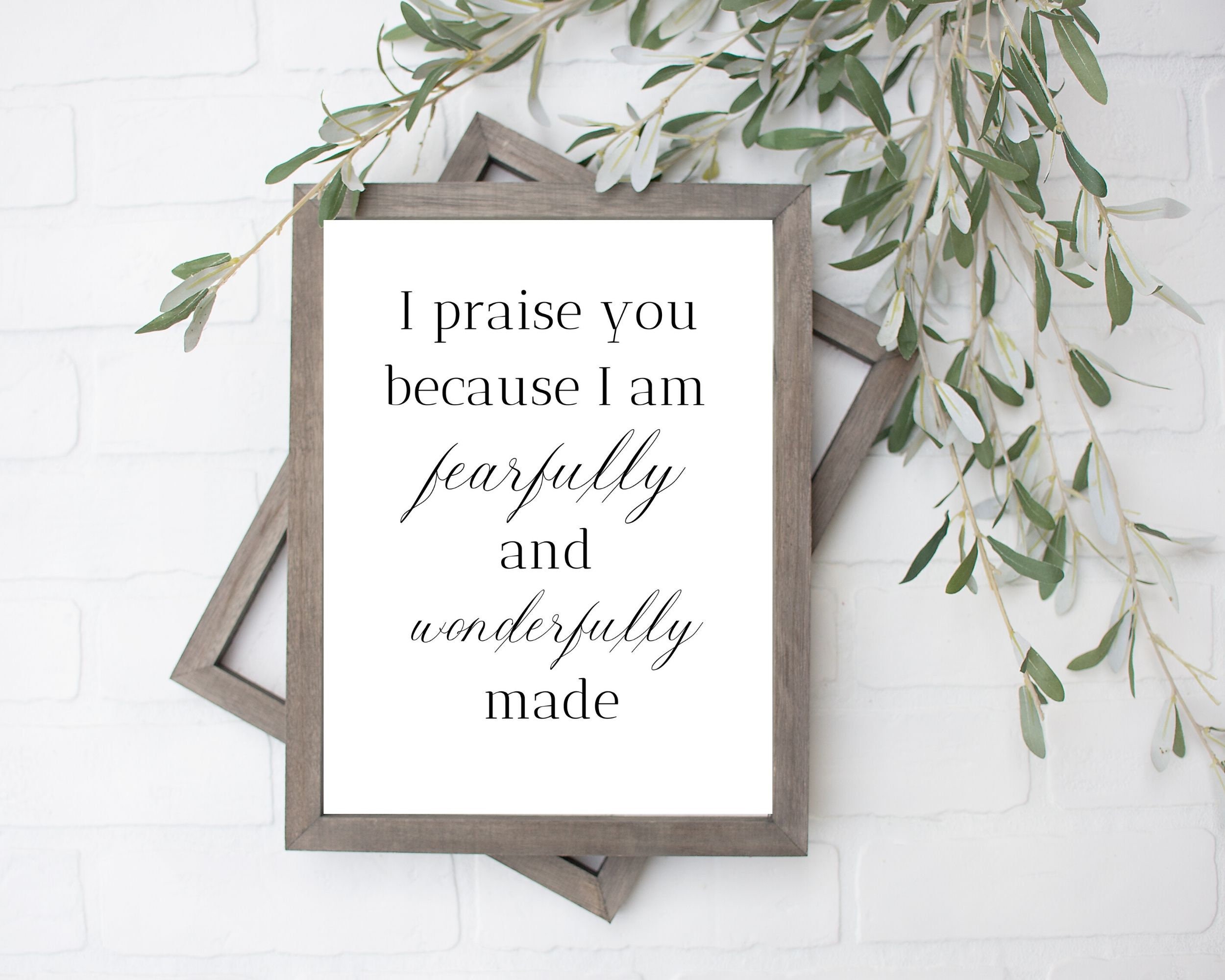 I Am Fearfully and Wonderfully Made, Scripture Sign. Scripture Sign ...