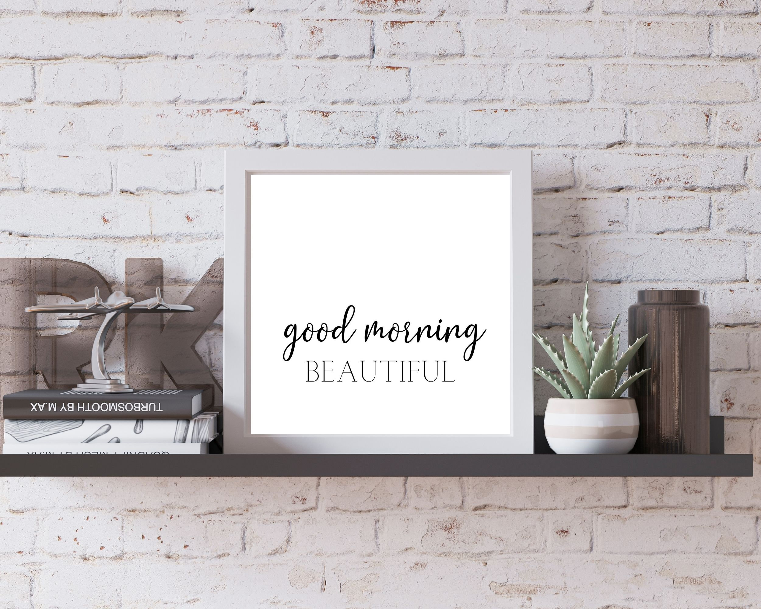 Good Morning Beautiful Print, Bathroom Wall Decor, Good Morning Print ...