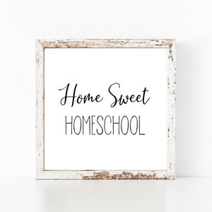 Home Sweet Homeschool Print: Farmhouse Wall Art (digital Download) - Etsy