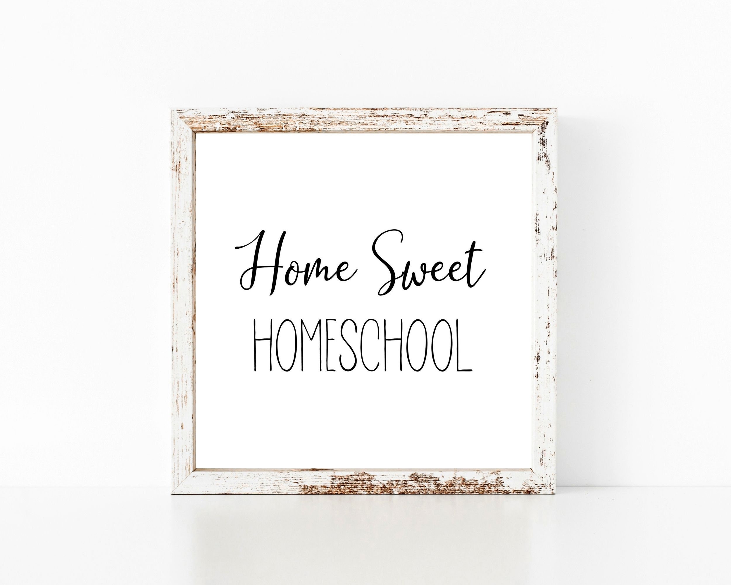 Home Sweet Homeschool Print: Farmhouse Wall Art (digital Download) - Etsy