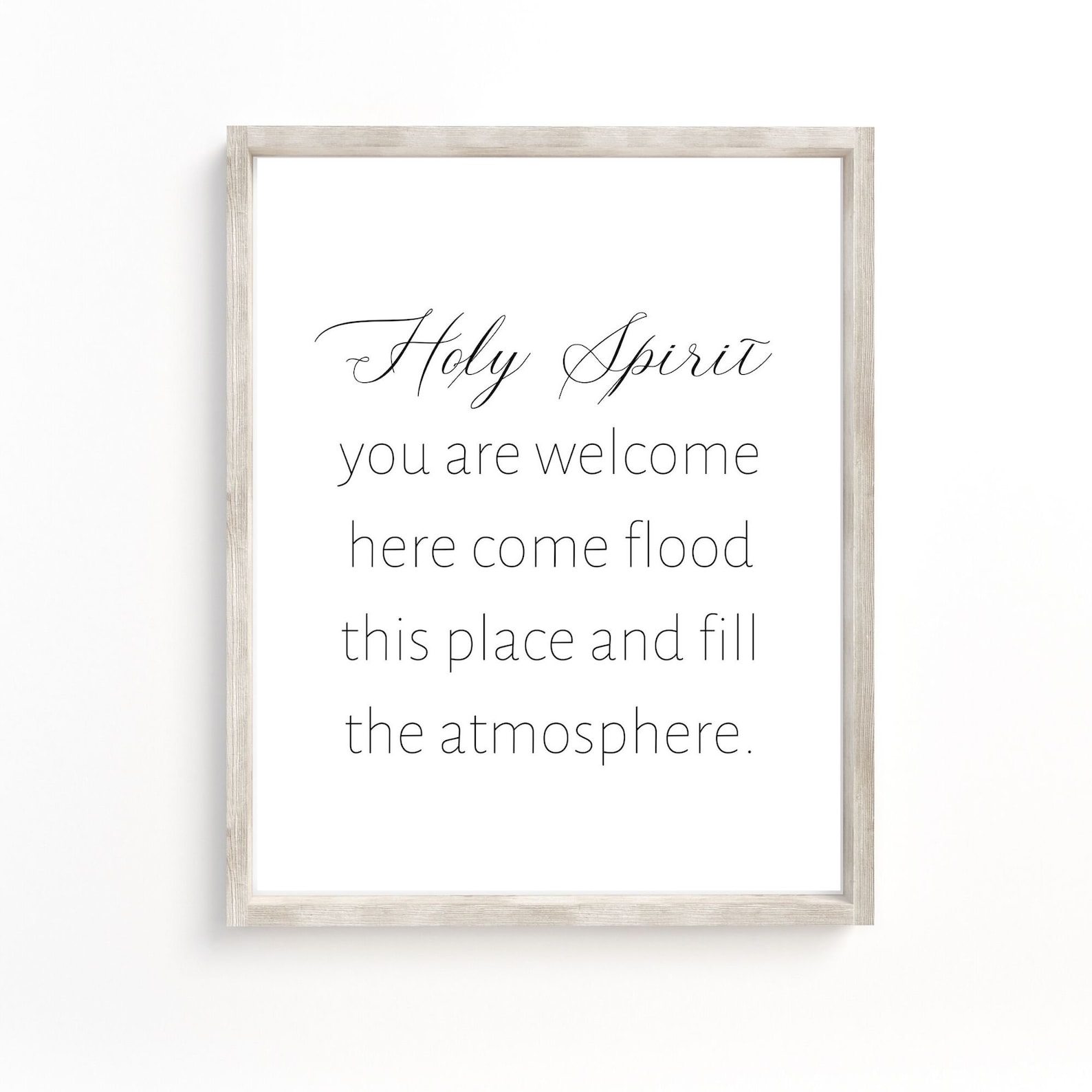 Holy Spirit You Are Welcome Here Sign, Scripture Signs, Living Room ...
