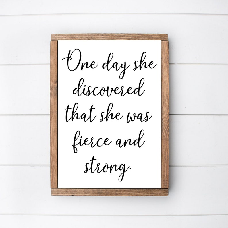 Fierce Woman Quote Print: Girl Power Art (digital Download) - Etsy