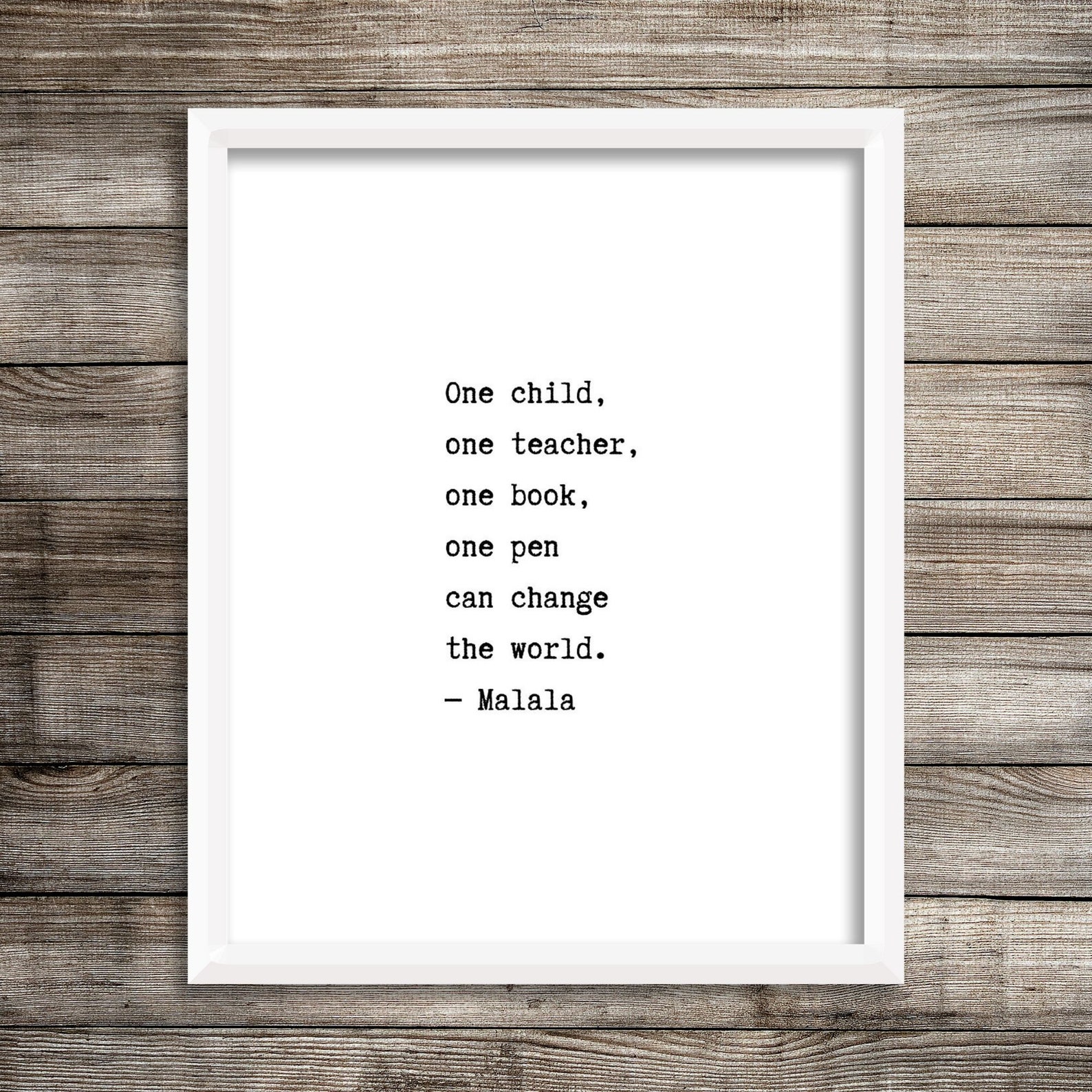 One Child, One Teacher, One Pen and One Book Can Change the World ...