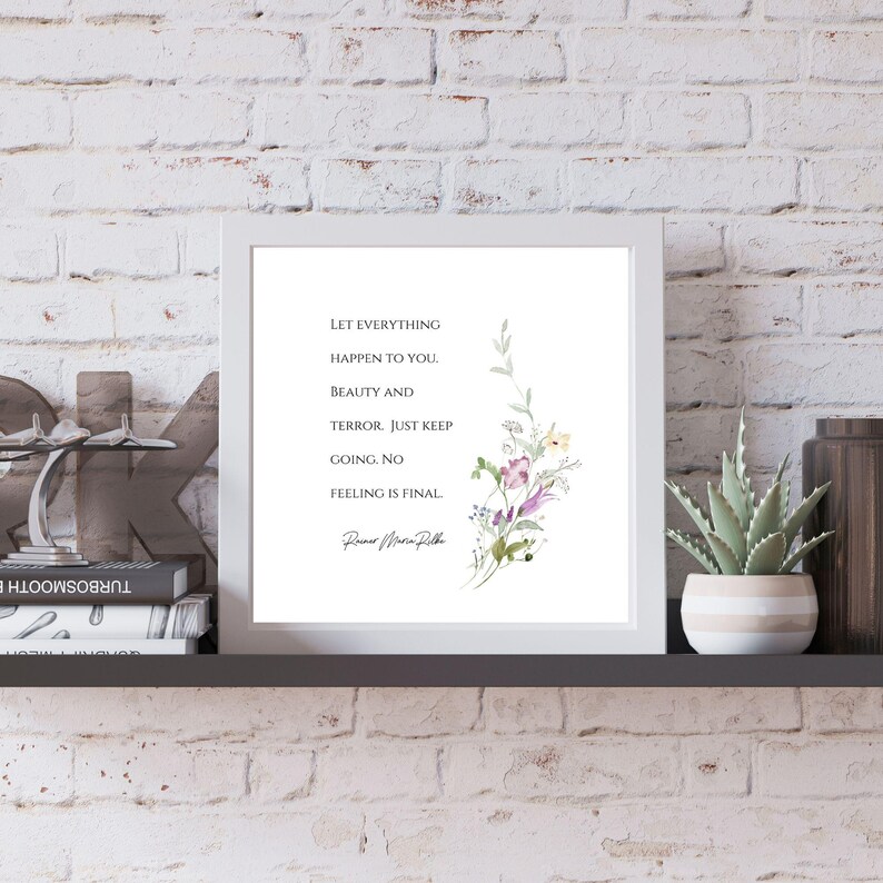 Rainer Maria Rilke Poem Art Print: Literary Quote (digital Download) - Etsy