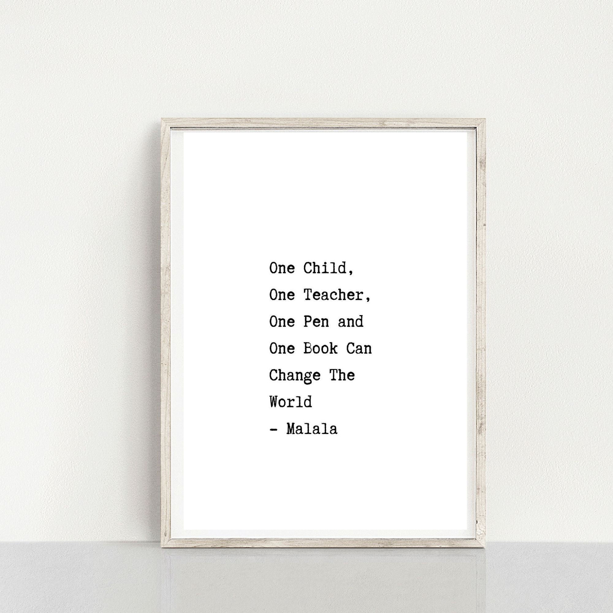 One Child, One Teacher, One Pen and One Book Can Change the World ...