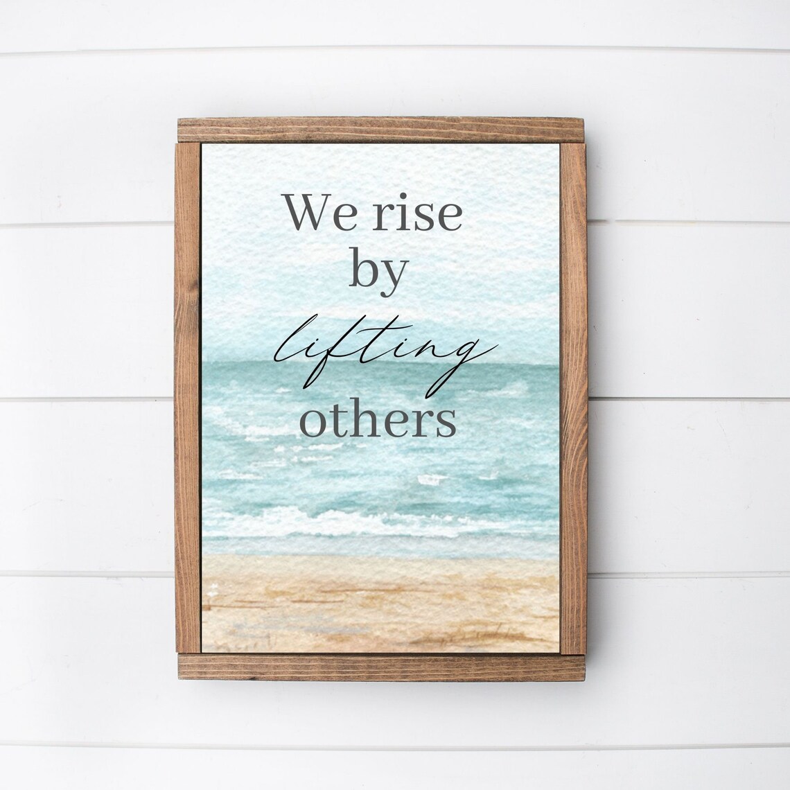 We Rise by Lifting Others, Home Office Desk Decor Inspirational ...