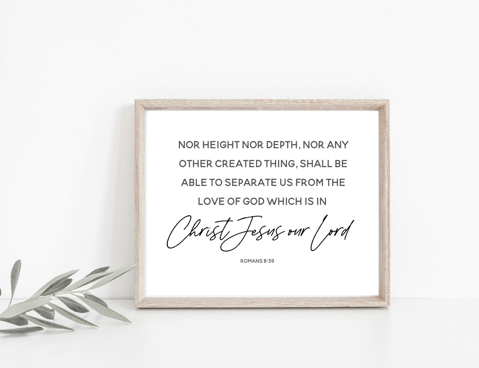 Romans 8 Bible Verse Wall Art, Bible Verse Printable Wall Art, Modern ...