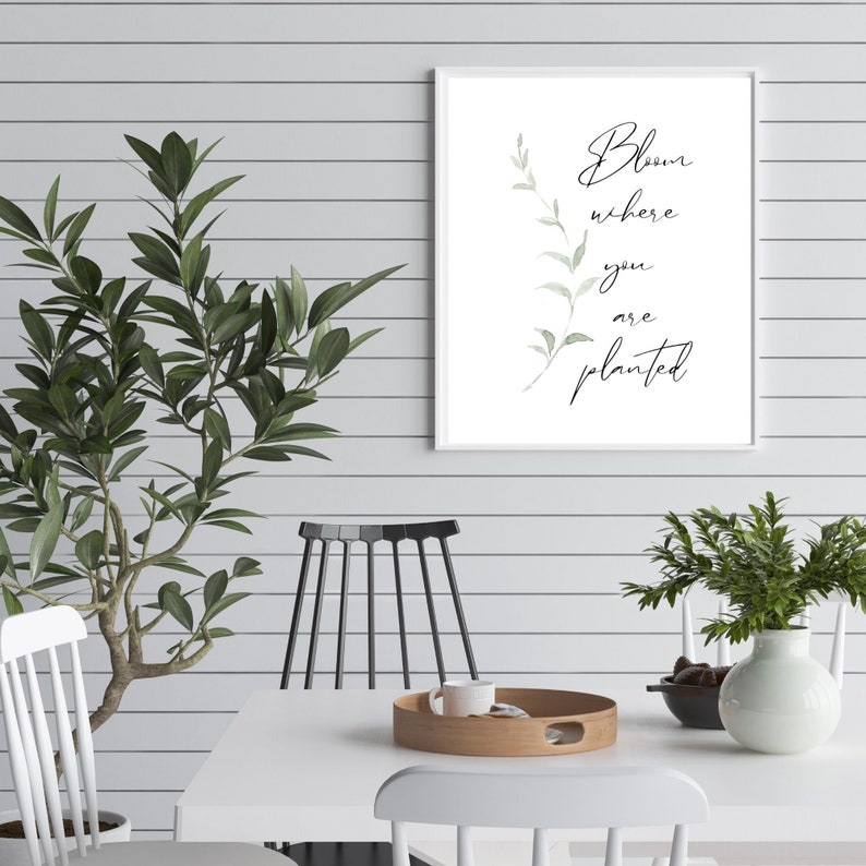 Bloom Where You Are Planted Print: Farmhouse Spring Decor (digital ...