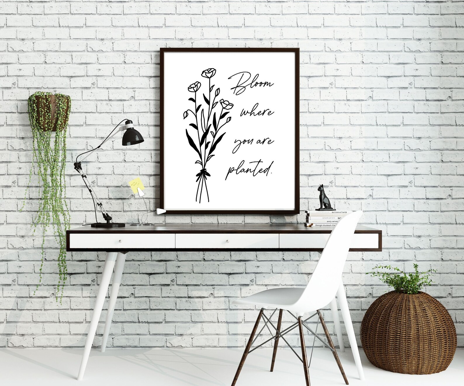Bloom Where You Are Planted Bloom Print Modern Farmhouse - Etsy