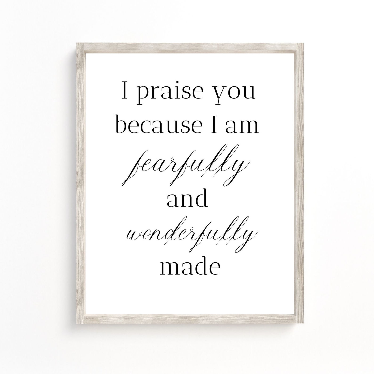 I Am Fearfully and Wonderfully Made, Scripture Sign. Scripture Sign ...