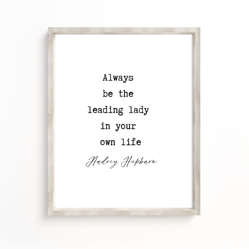 Always Be the Leading Lady in Your Own Life Gift for - Etsy