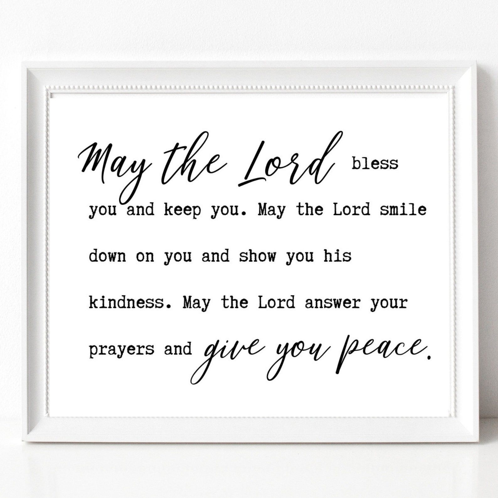 May the Lord Bless You and Keep You Printable,numbers 6:24-26 ...