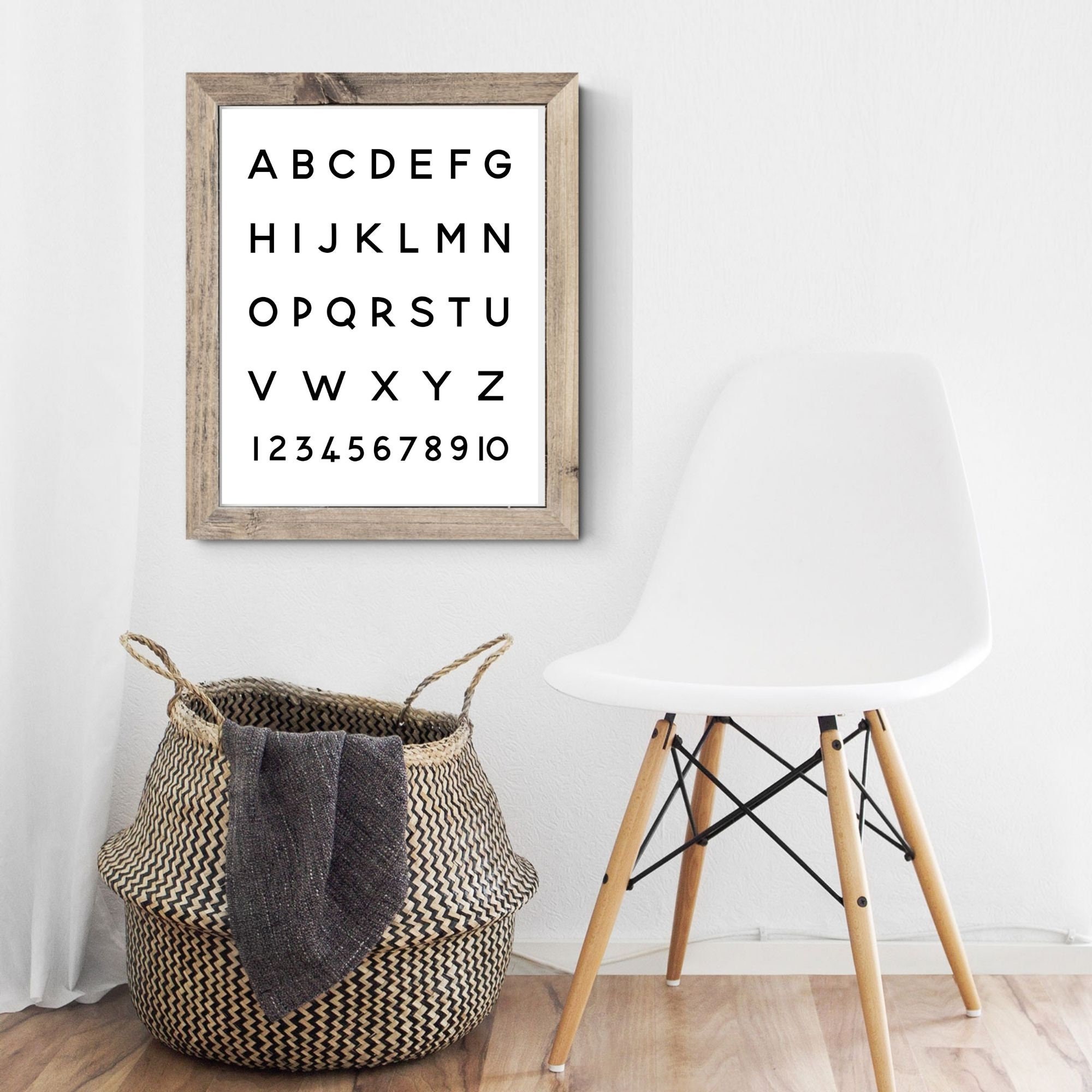 Alphabet Poster Alphabet Print ABC Wall Art Kids Wall Art - Etsy