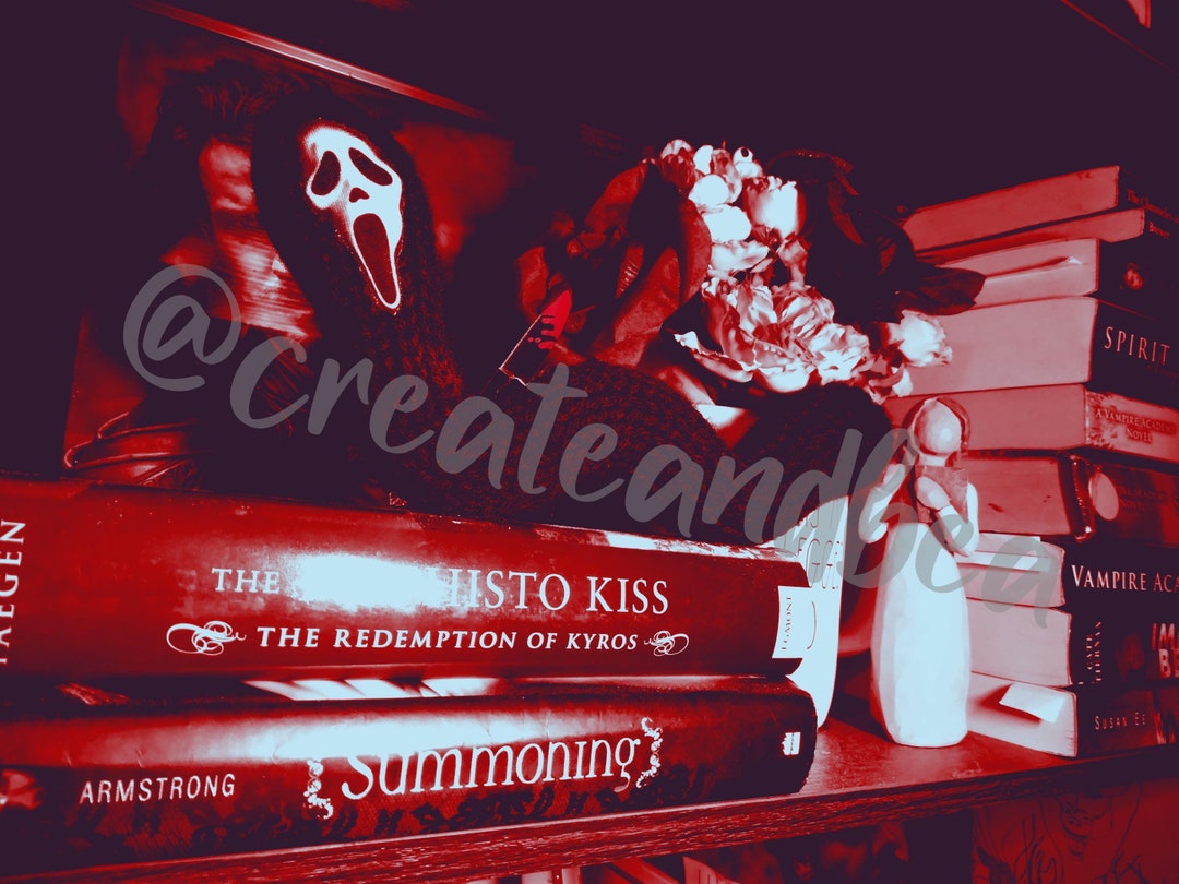 Horror Bookworm/bookshelf Photography- Great Gift for a Horror Movie ...