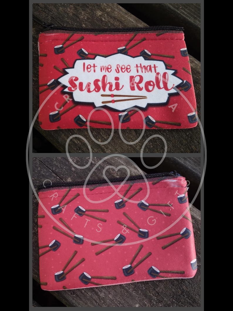 Sushi Theme Coin Purse - Etsy