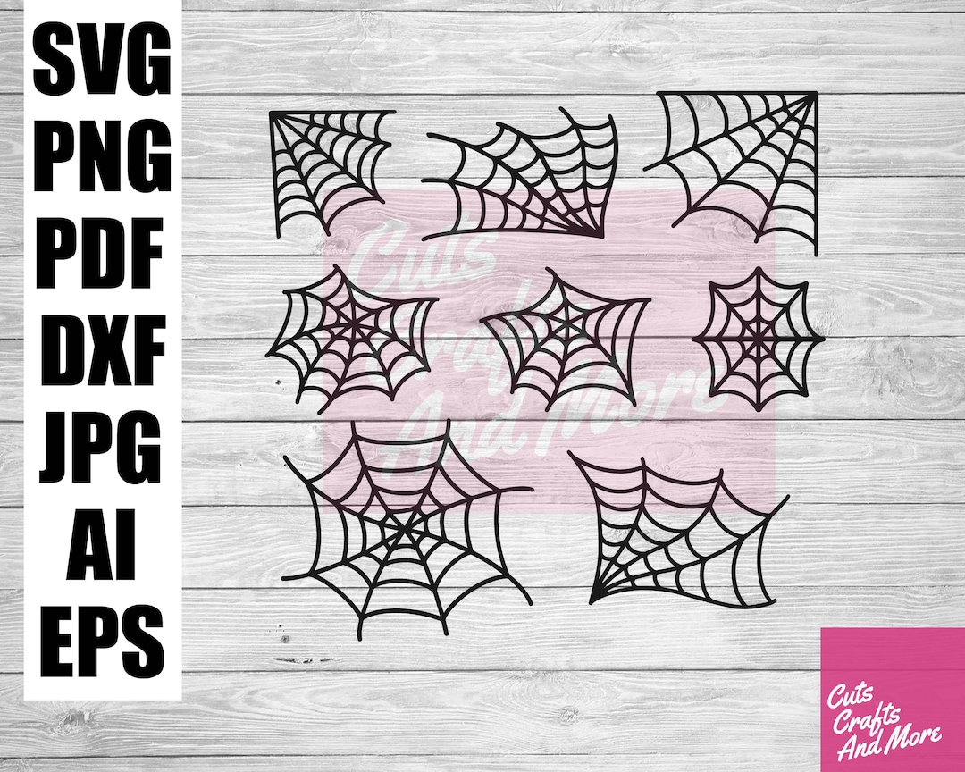 Spider Web Svg, Cobweb Svg, Halloween Svg, Spiderweb Bundle, Cobweb Cut ...