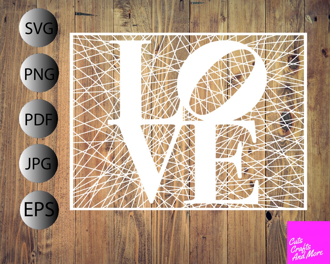 Love Papercut Design, Papercut Template, Cricut Silhouette, Svg Pdf Png ...