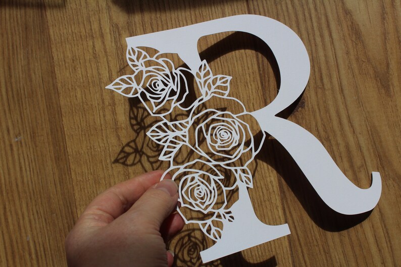 Floral Letter R Alphabet Cricut Silhouette Svg Pdf Png Jpg | Etsy UK