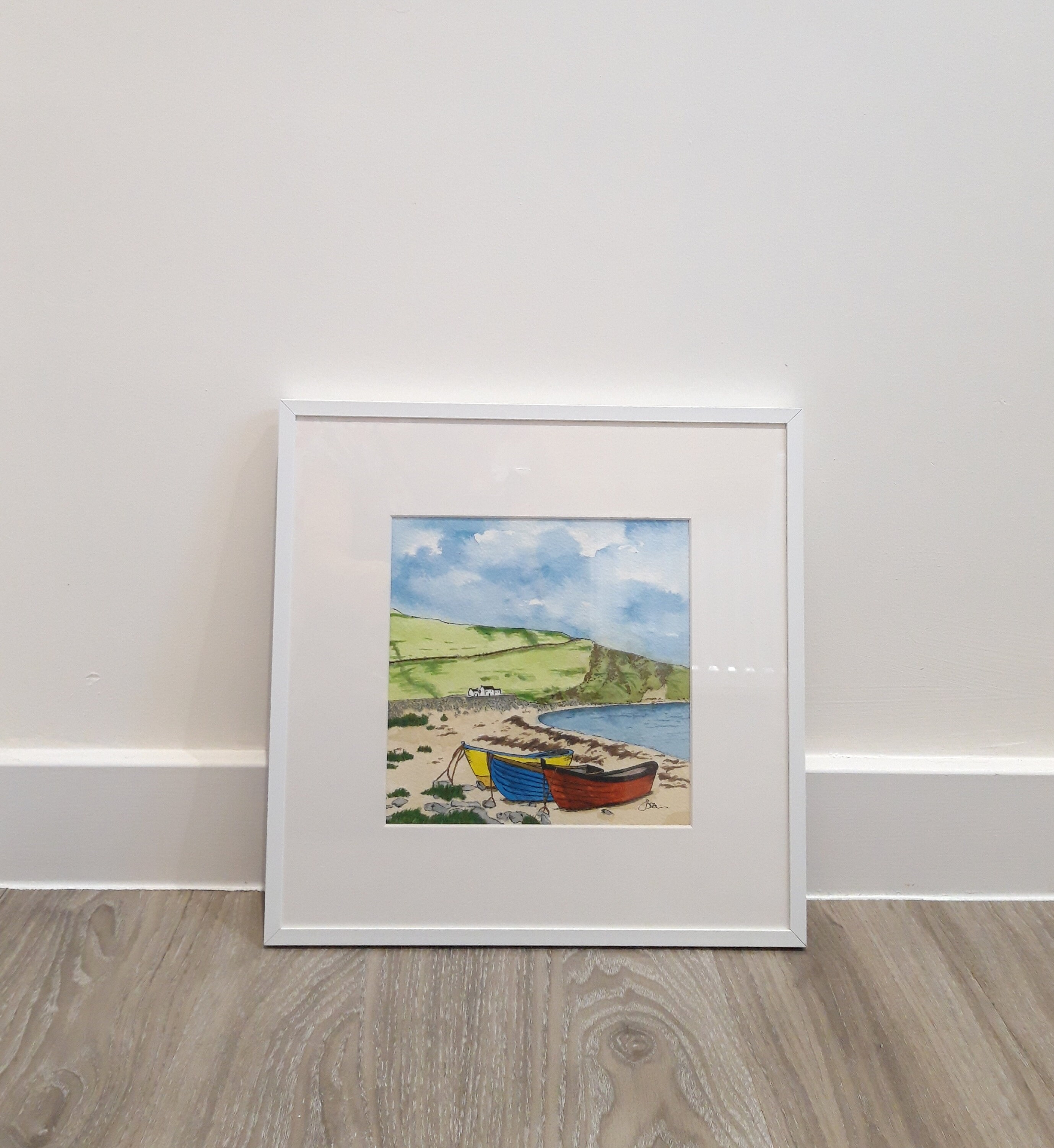 Original Beachscape Painting. Watercolour Seascape | Etsy