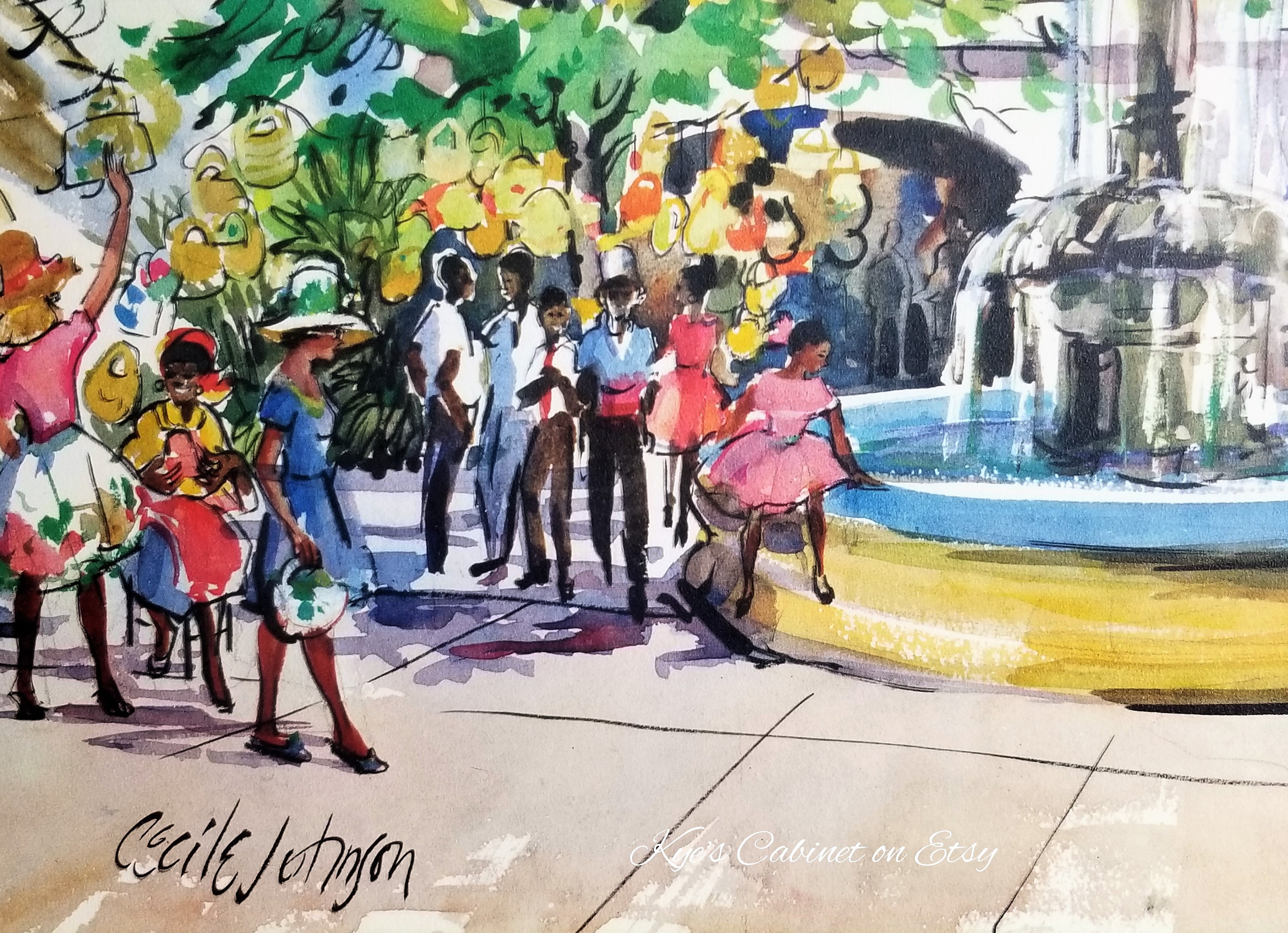 London Cecile Johnson Watercolor