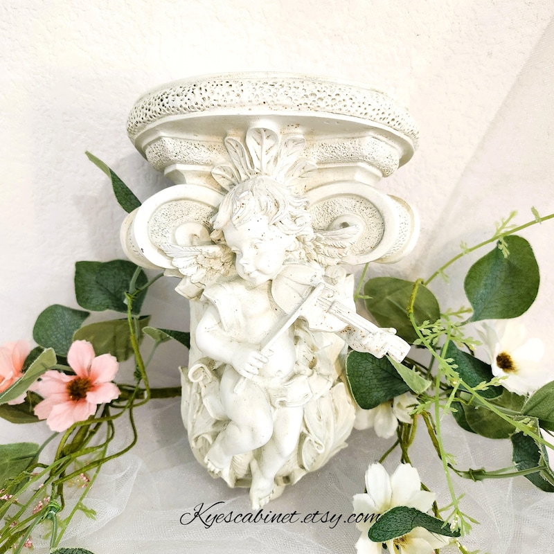 Chalkware Cherub Figurine - Etsy