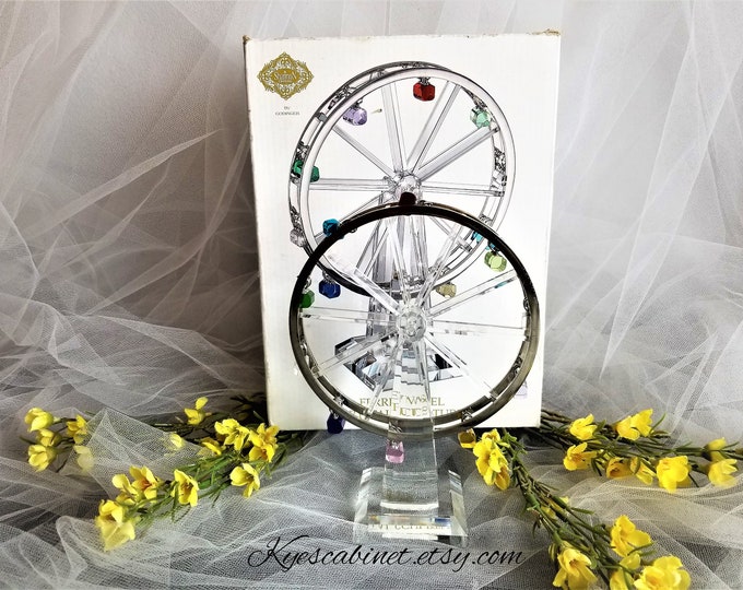 Shannon Crystal Ferris Wheel Sculpture by Godinger, Hand Faceted ...